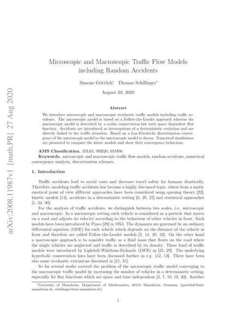 Microscopic And Macroscopic Traffic Flow Models Including Random