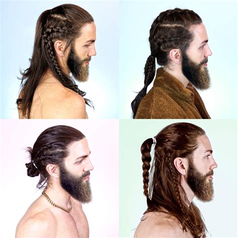Guy With Beard And Braids Medieval Hairstyles Mens Braids Hairstyles