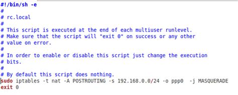 Iptables Masquerade