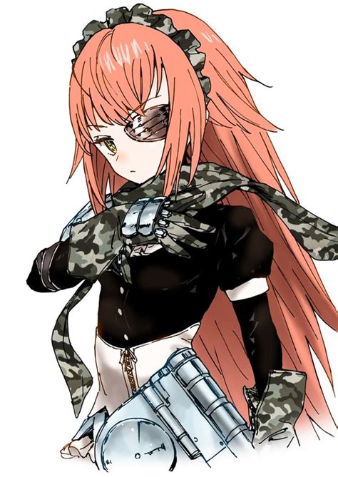 Safebooru 1girl Apron Cz2128 Delta Eyepatch Green Eyes Katou Haruaki