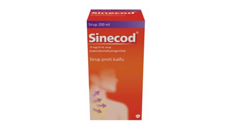 Sinecod 15mg 10 Ml Sirup Proti Kašľu 200 Ml