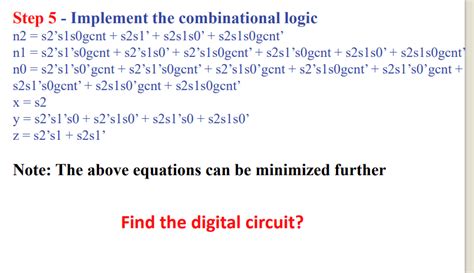 Solved Step 4 Fill In The Truth Tablestep 5 Implement