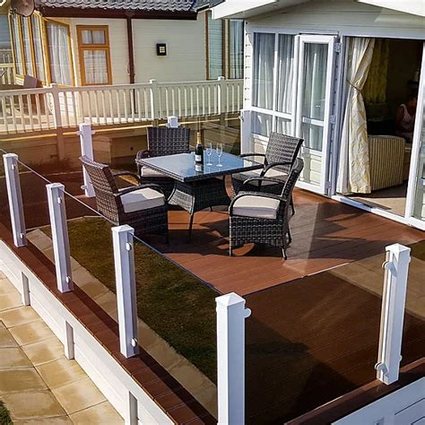 10mm Bronze Tinted Toughened Glass Balustrade Panels 1100mm X 1000mm