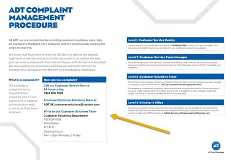 ADT Complaints Number Email ADTUK Customersolutions Tycoint Com