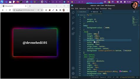Animated Gradient Shadow Effects Drop Shadow With Gradient Devmehedi101 Security Talent