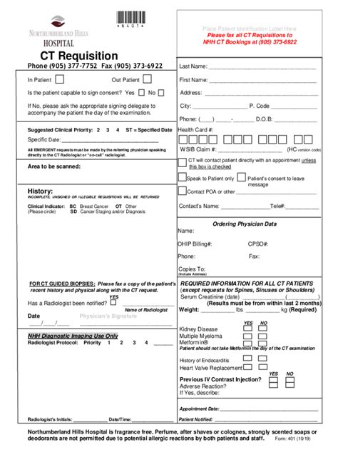 Fillable Online Ct Requisition Fax Email Print Pdffiller