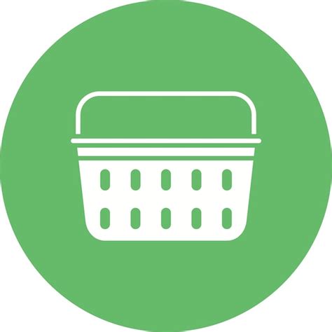 Ícone Do Vetor Do Cesto De Roupa Pode Ser Usado Para O Conjunto De