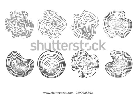 Linear Wooden Tree Rings Pattern Topography Stock Vector Royalty Free 2290935553 Shutterstock