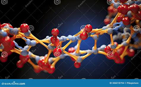 Structure Molecule Protein Royalty Free Cartoon