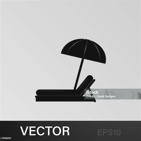 沙灘傘和太陽椅圖示旅行插圖圖示的元素標誌符號可用於 Web徽標移動應用uiux向量圖形及更多互聯網圖片 互聯網 休閒椅 傘 Istock