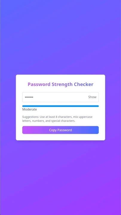 Build A Password Strength Checker With Javascript Webcraft And Devs Coding Programming