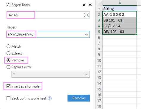 Remove Whitespaces And Empty Lines In Excel Using Regex