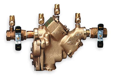 reduced pressure zone backflow preventer bronze watts 909 series