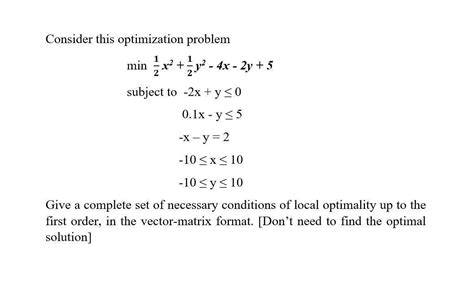 This Is A Non Linear Optimization Problem Please