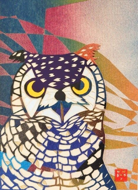 荷物の積み込み完了 0 切り絵工房 克田中 克樹 切り絵の世界