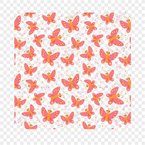 Cute Butterfly Pattern Design Illustration Pattern Spring Png Image