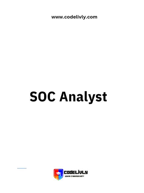 Soc Analyst 1 Pdf Security Computer Security