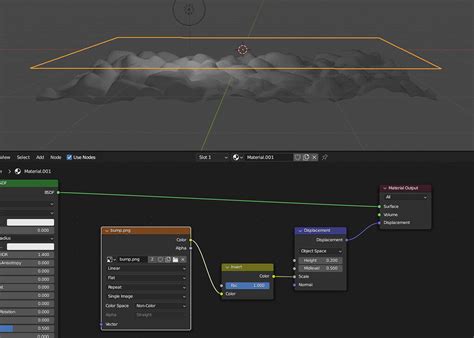 odd micro displacement issue vertical offset materials and textures