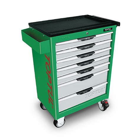 Toptul 7 Drawer Mobile Tool Trolley PRO LINE SERIES GREEN