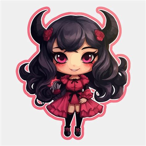 Premium Vector Chibi Girls Vector Illustration