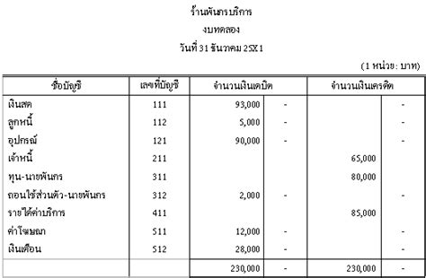 บทที่ 6 งบทดลอง