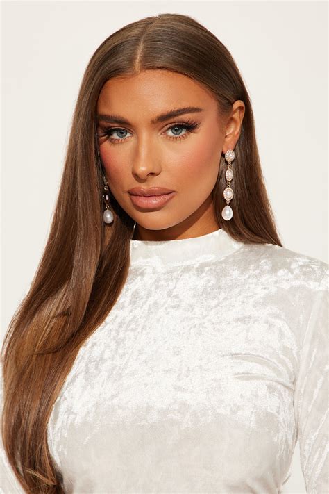 Glam For The Night Drop Earrings Gold Fashion Nova Jewelry Fashion Nova