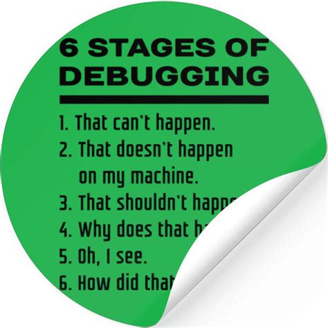 6 Stages Of Debugging Sold By Marijoycrose Pe Sku 34655011 Printerval