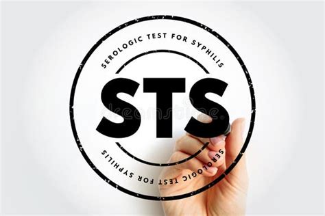 Sts Serologic Test For Syphilis Acronym Medical Concept Background