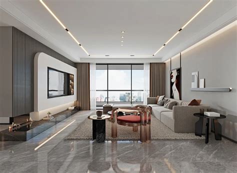 现代风格客餐厅 室内设计 拓者设计吧 花瓣网