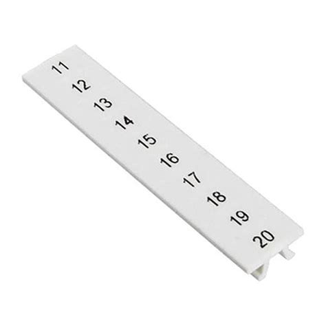 Ventev Zack Strip 11 20 Vertical Terminal Block Labels White