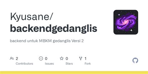 GitHub Kyusane Backendgedanglis Backend Untuk MBKM Gedanglis Versi 2