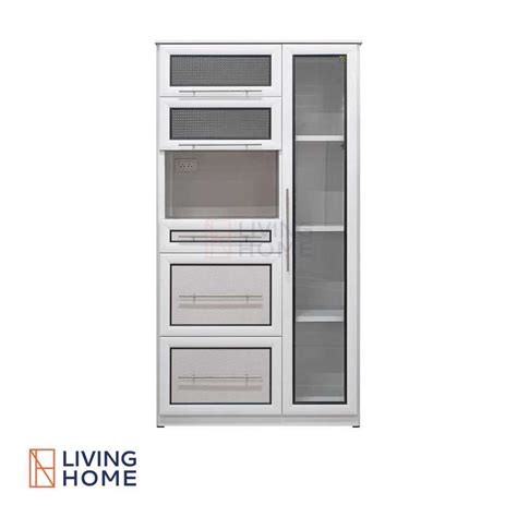 ตู้เก็บจาน ตู้กับข้าว ตู้เก็บของในครัว ขนาด 100x48x189 ซม รุ่น A 40