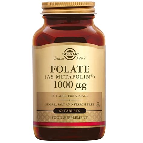 Solgar Folate 1000 µg tabletten - Vakdrogist Stouthart