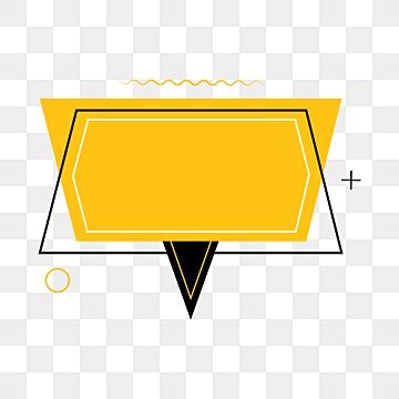 Creative Text Label Banner Yellow Banner Social Label PNG And Vector
