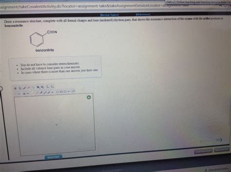 Solved Draw A Resonance Structure Complete With All Formal