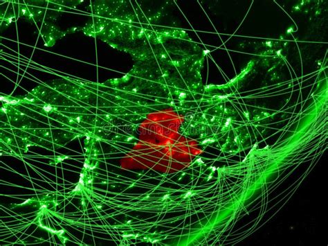 Iraq On Green Globe Stock Illustration Illustration Of Travel 135003646
