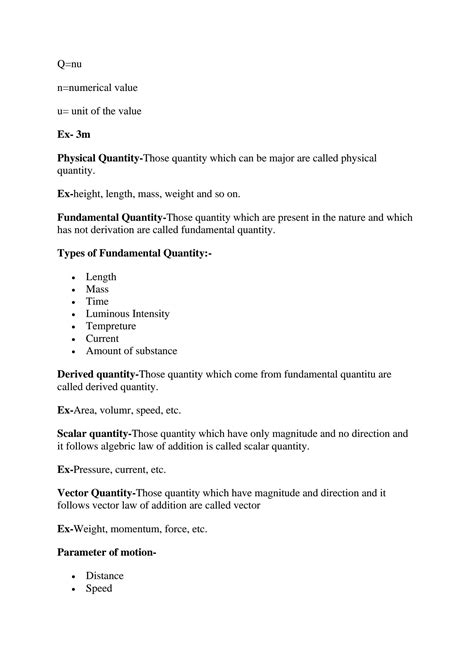 Solution Class 9 Physics Notes 1 Studypool Solution Class 9 Physics Notes 1 Studypool