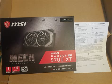 VAND MSI Radeon RX XT MECH OC