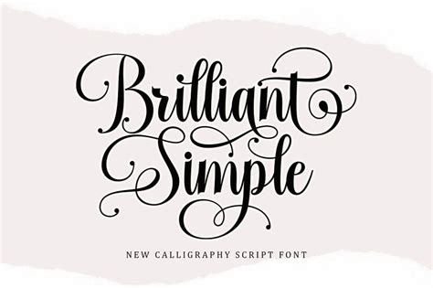 Brilliant Simple Script Font So Fontsy