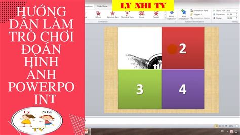 Cách làm trò chơi nhìn hình đoán chữ trên PowerPoint Hướng dẫn chi