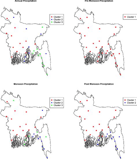 Spatial Distribution Of The Clusters Formed By Fuzzy C Means Clustering Download Scientific