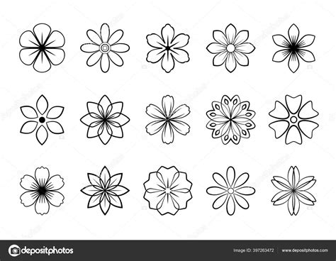 Flowers Outline