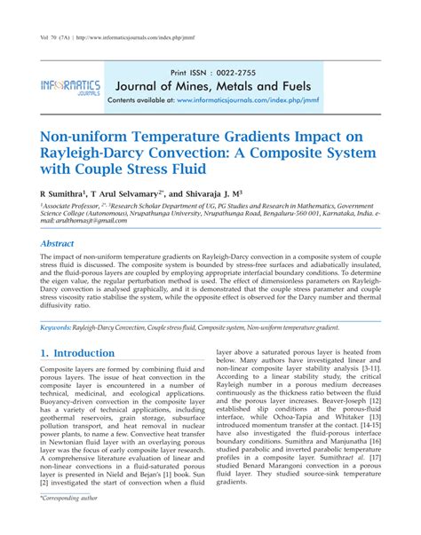Pdf Non Uniform Temperature Gradients Impact On Rayleigh Darcy