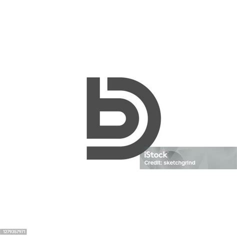 字母 D B 圖頭標字母標記 Db 單字 字型類型標誌字元商標向量圖形及更多商標圖片 商標 字母b 字母d Istock