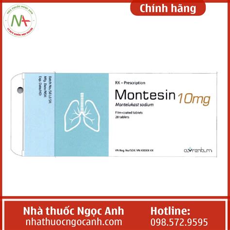 Thuốc Montesin 10mg là thuốc gì? Mua ở đâu? Giá bao nhiêu?