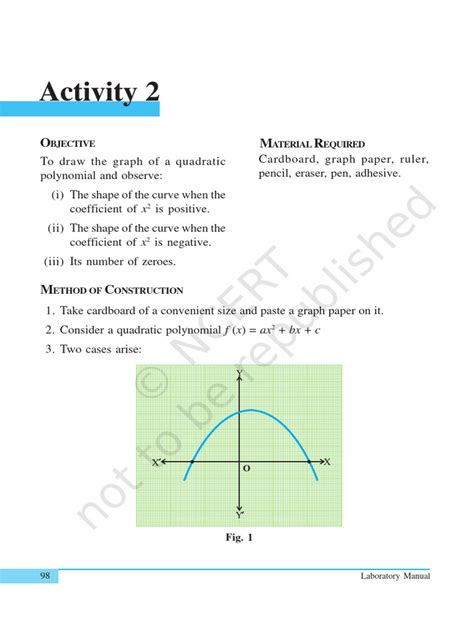 grade 10 lab activities 1 pdf quadratic equation mathematical