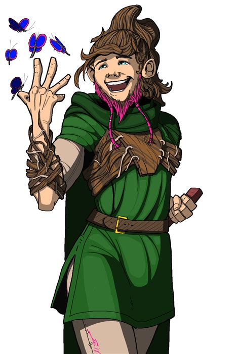 Dwarven Druid R Characterdrawing