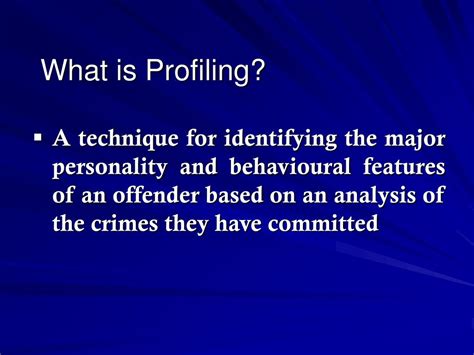 Ppt Profiling Powerpoint Presentation Free Download Id 373107