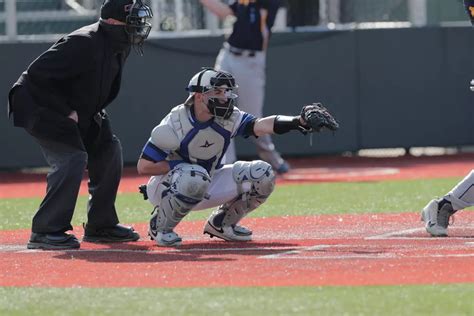 Baseball Earns Conference Split With Corsairs Umass Boston