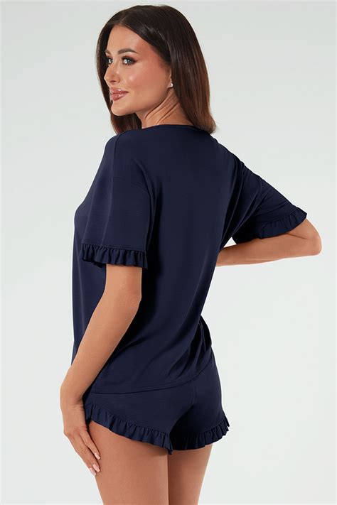 Piżama Italian Fashion Styl kr r kr sp granat sklep Kontri pl